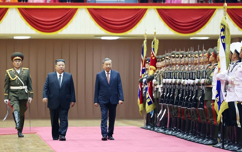 Máximo líder norcoreano recibe al secretario general To Lam | Vietnam+ ...