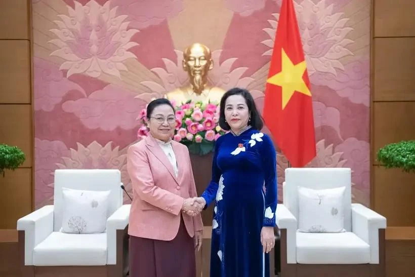Vicepresidenta del Parlamento vietnamita recibe al embajador laosiano | Vietnam+ (VietnamPlus)